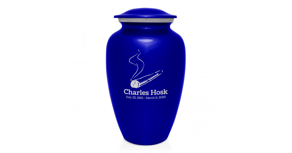 Marijuana Joint Cremation Urn - Midnight Blue