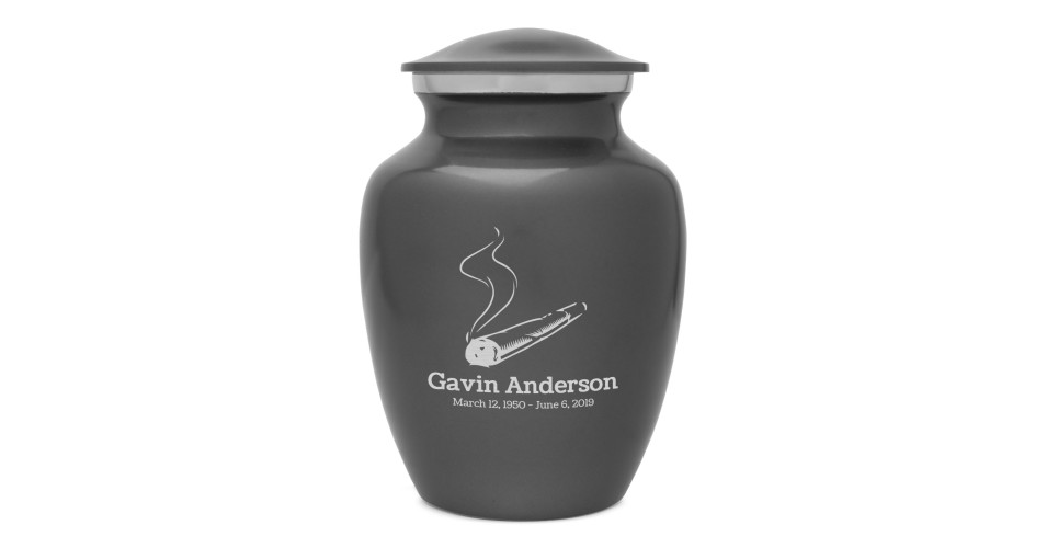 Marijuana Joint Sharing Urn - Gunmetal Gray