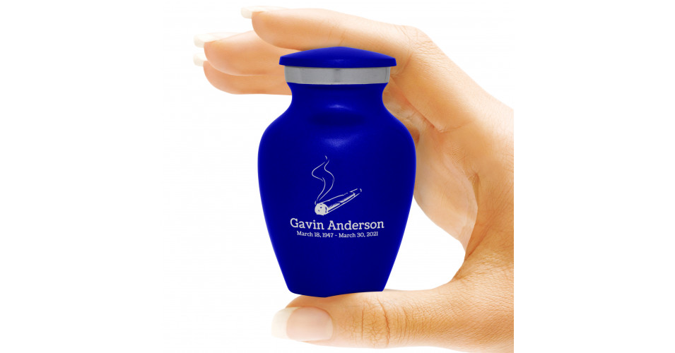 Marijuana Joint Keepsake Urn - Midnight Blue