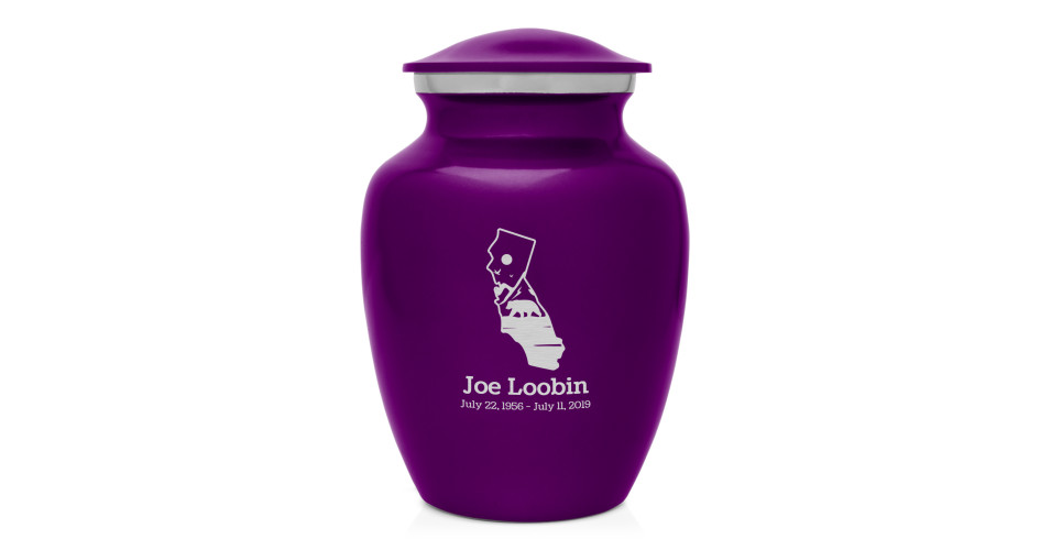 California Landscape Sharing Urn - Purple Luster