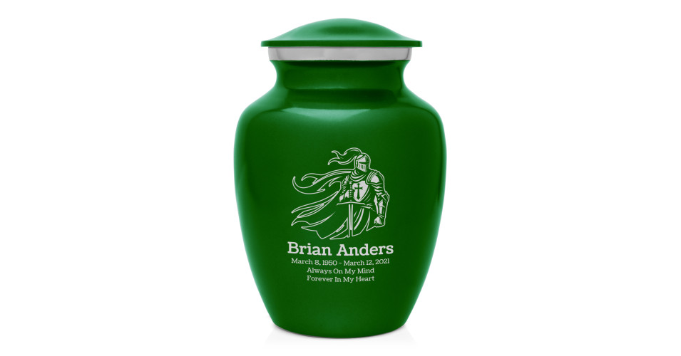 Knight Sharing Urn - Shamrock Green