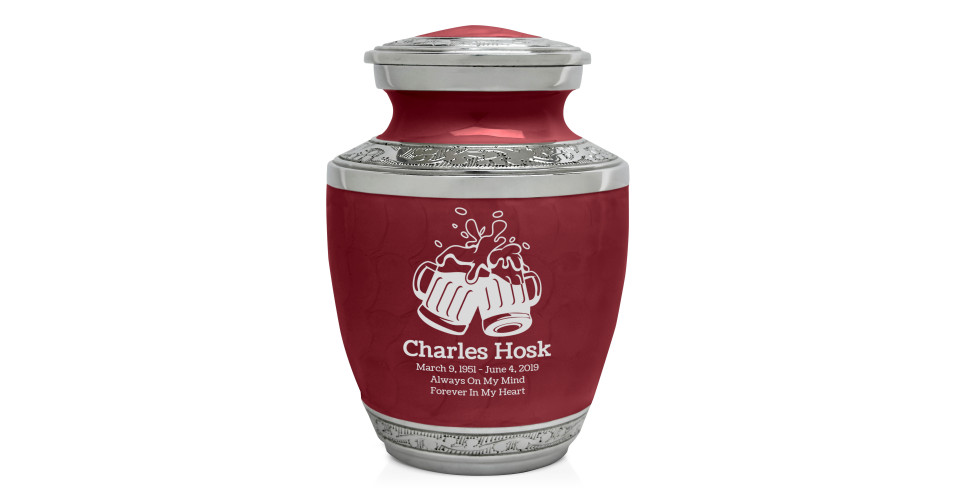 Beer Sharing Urn - Rose Red