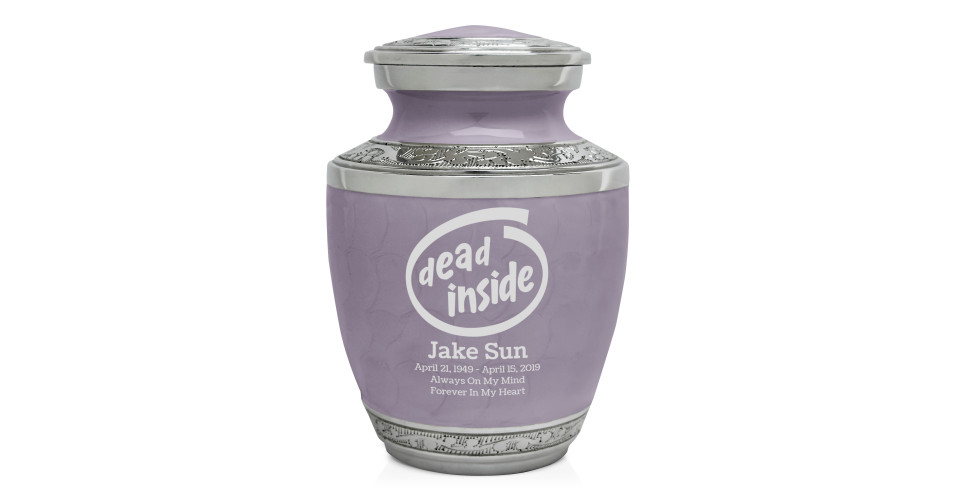 Dead Inside Sharing Urn - Regal Purple
