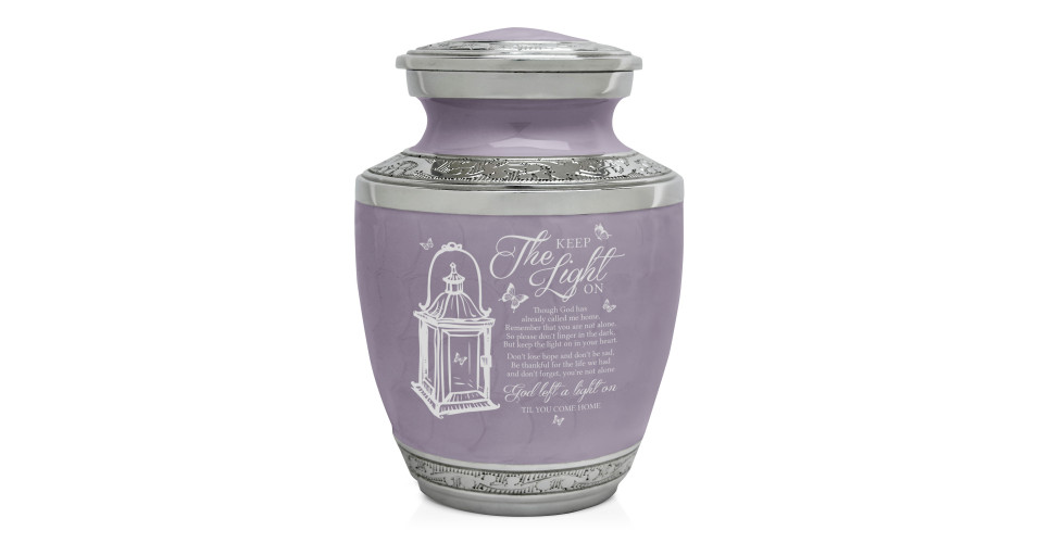 Keep the Light On Sharing Urn - Regal Purple