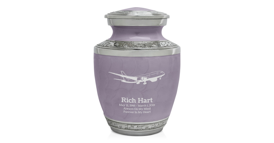 Commercial Airplane Sharing Urn - Regal Purple