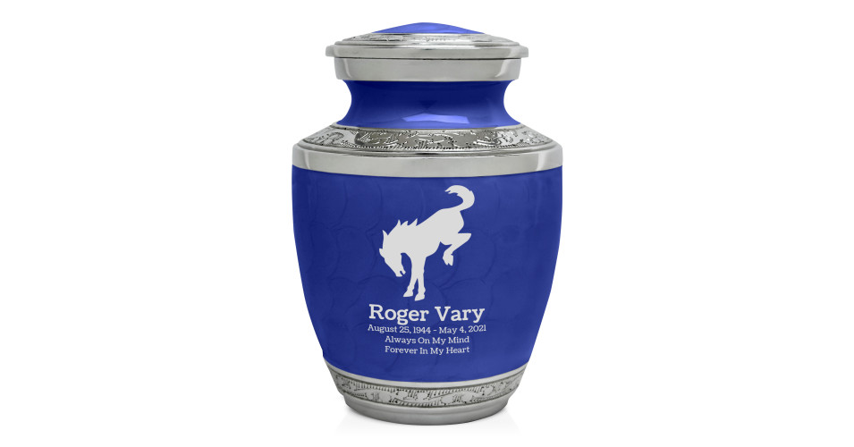 Bronco Sharing Urn - Royal Blue