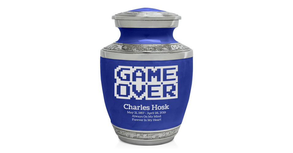 Game Over Sharing Urn - Royal Blue