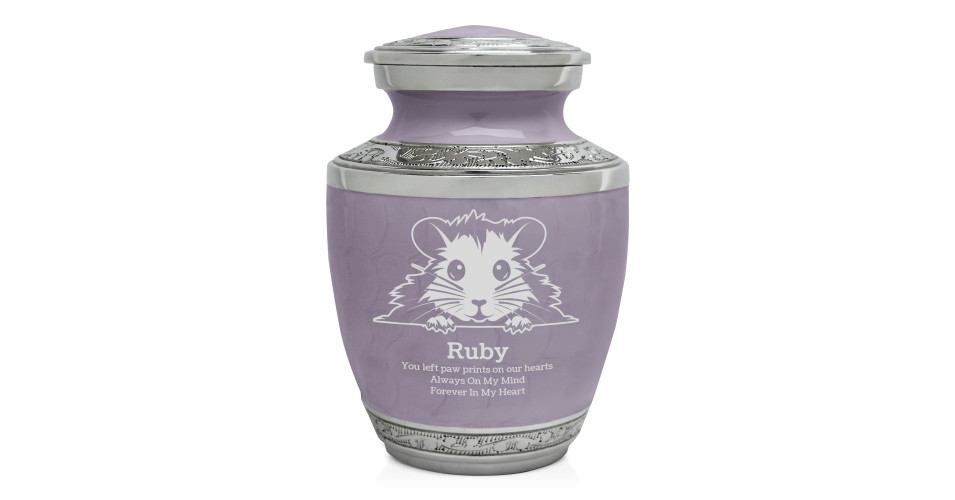 Hamster Sharing Urn - Regal Purple