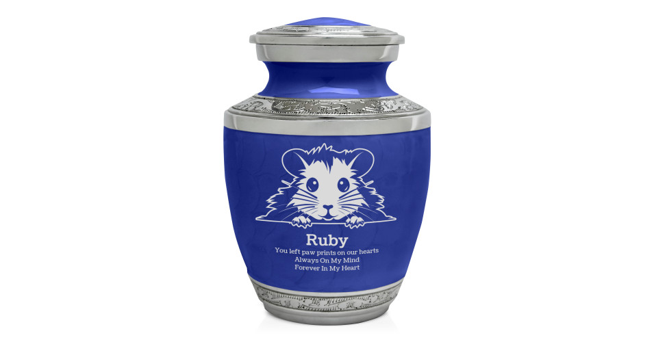 Hamster Sharing Urn - Royal Blue