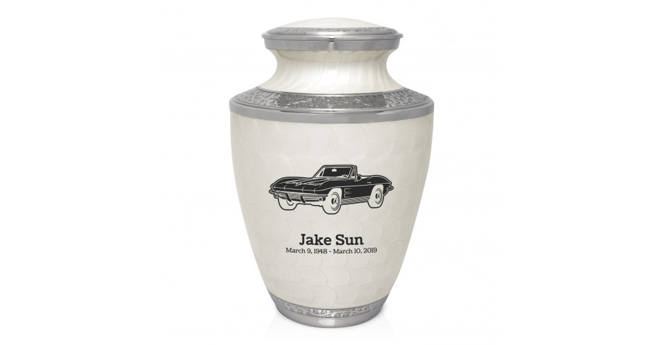 Convertible Cremation Urn - Radiant White